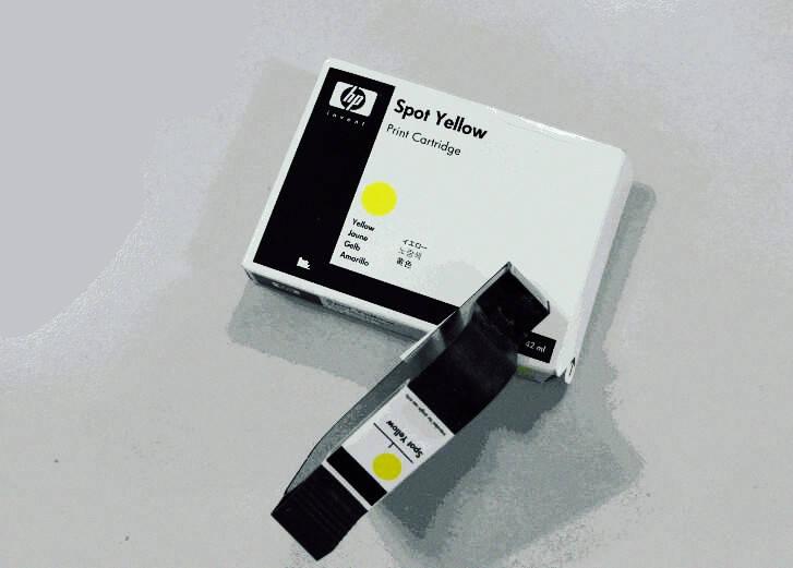 HP yellow color fast dry ink cartridge for TIJ Thermal inkjet printer ...