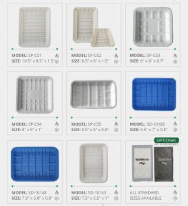 Food Packaging Trays Size Chart - ALLPACK